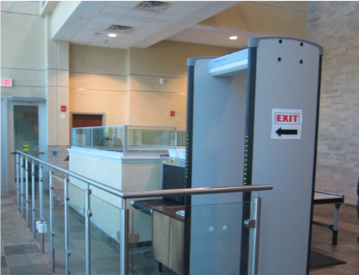 Protecting Courthouse Security Guards in the Lobby Screening Area