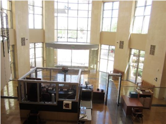 Protecting Courthouse Security Guards in the Lobby Screening Area