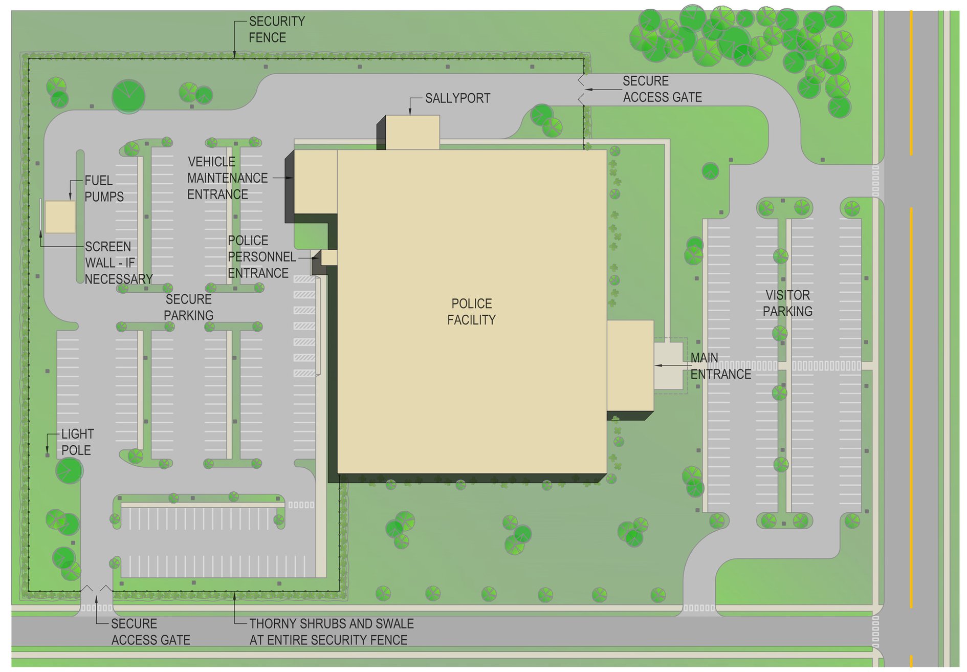 Best Design Practices for Secure Police Parking