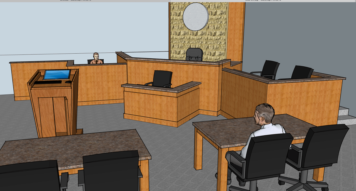 Locating the Judge's Bench in the Center vs the Corner