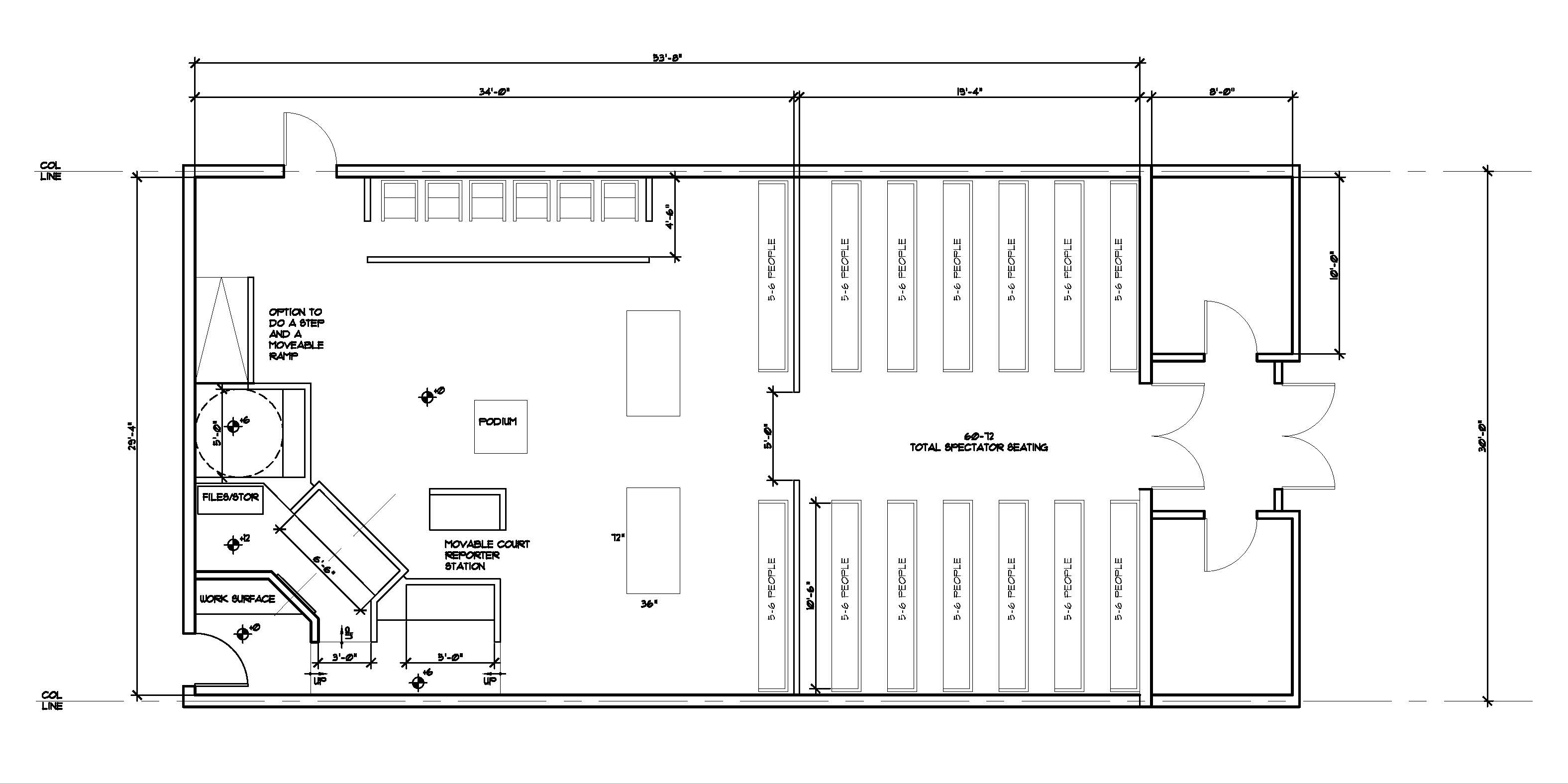 Locating the Judge's Bench in the Center vs the Corner