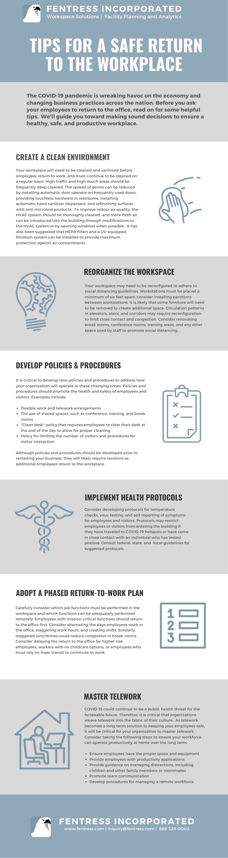 Tips for a Safe Return to the Workplace [Infographic]